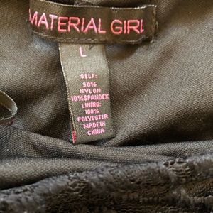 Material Girl | Dresses | Material Girl Glamorous Black Lace Dress ...